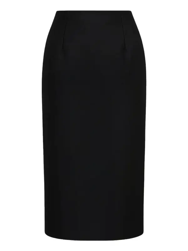 Wardrobe.NYC Pencil Midi Skirt - Black