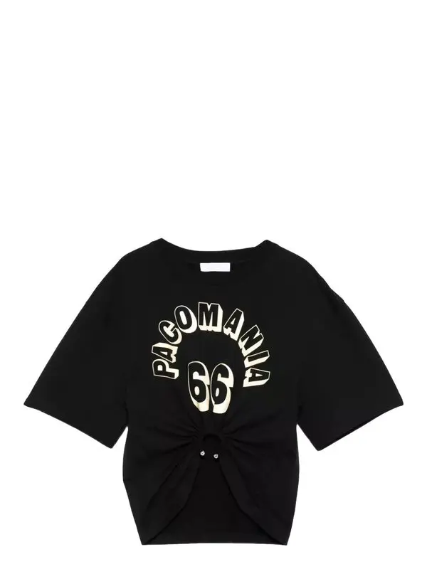 Rabanne Ring-detail T-shirt - Black