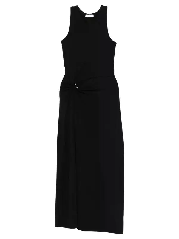 Rabanne Ring-detail Maxi Dress - Black