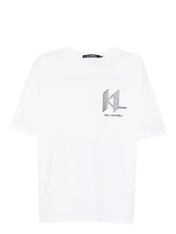 Karl Lagerfeld Artwork K T-shirt - White