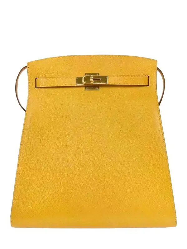 Hermès 1994 Gm Kelly Sport Leather Shoulder Bag - Yellow