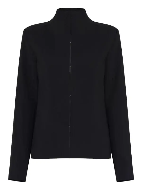 GLORIA COELHO High-neck Cardigan - Black