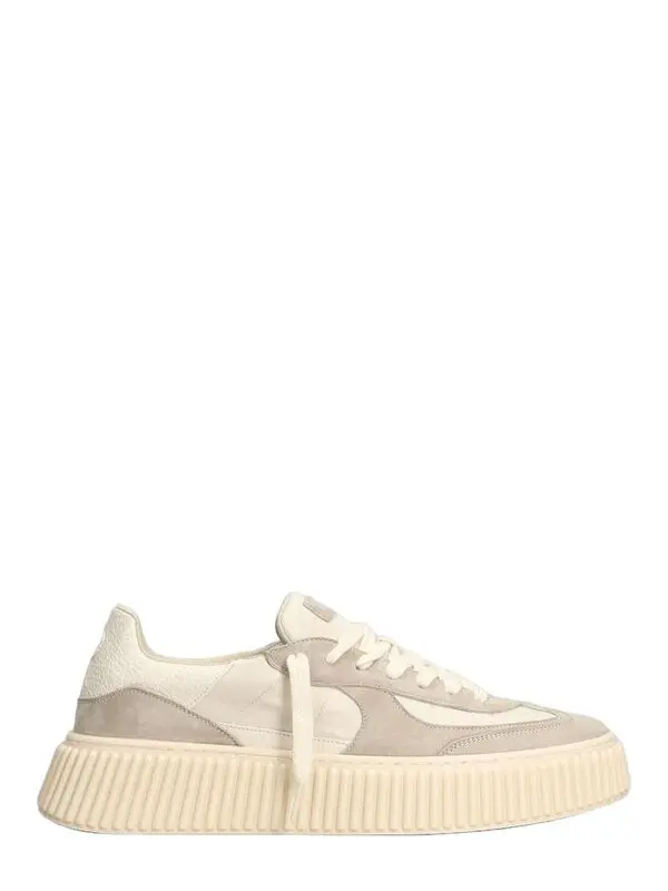 RHUN Suede And Leather Sneakers - Beige