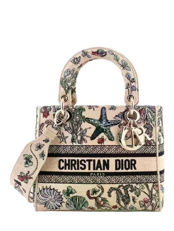 Dior Lady D-lite Medium Satchel - Neutrals