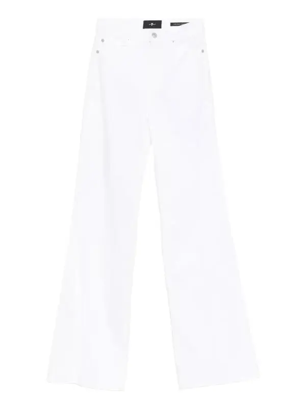 7 For All Mankind Modern Dojo Wide Leg Jeans - White