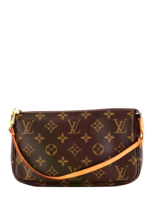 LOUIS VUITTON Pochette Accessoires Monogram Canvas Clutch - Brown