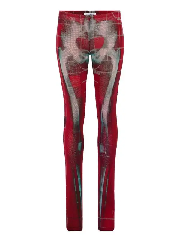 Jean Paul Gaultier Graphic-print Trousers - Red