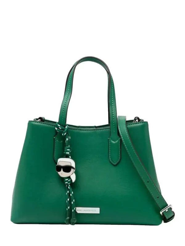 Karl Lagerfeld Ikon Smooth Small Tote Bag - Green