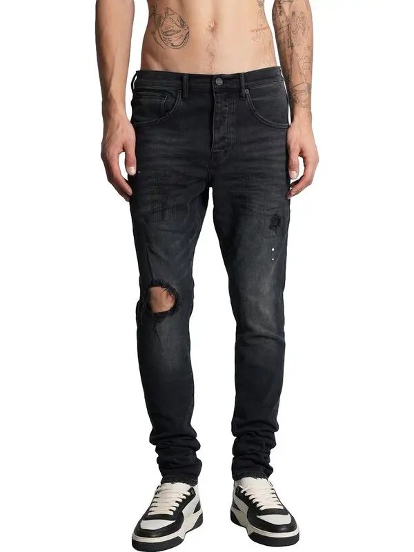 PURPLE BRAND Slim Fit Jeans - Black