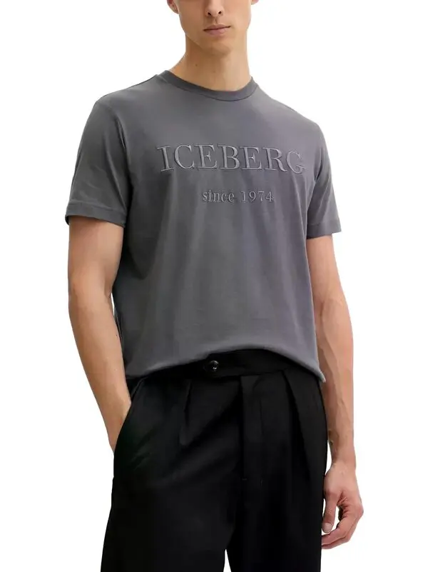 Iceberg Embroidered T-shirt - Grey