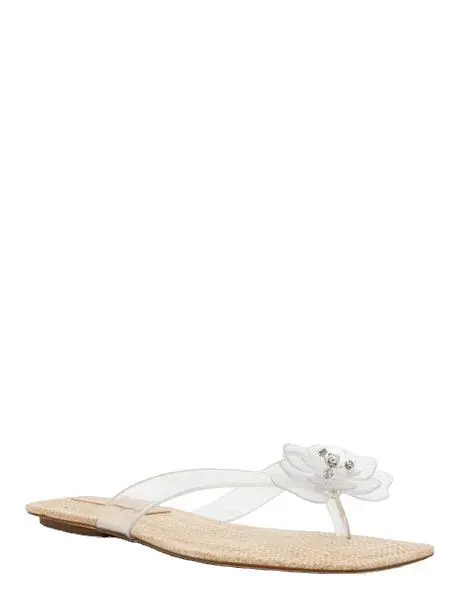 Steve Madden Tigerlily Floral Flip Flop - Clear