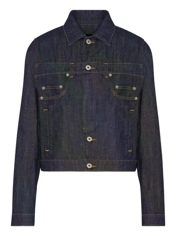 Jean Paul Gaultier Inverted Denim Jacket - Blue