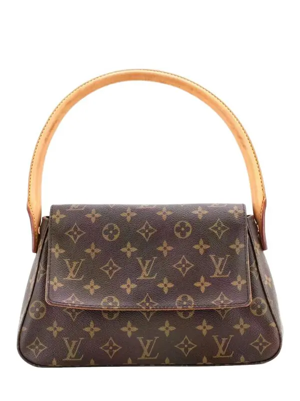 LOUIS VUITTON Looping Monogram Canvas Satchel - Brown