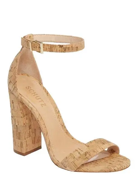 Schutz Enida Sandal - Cork