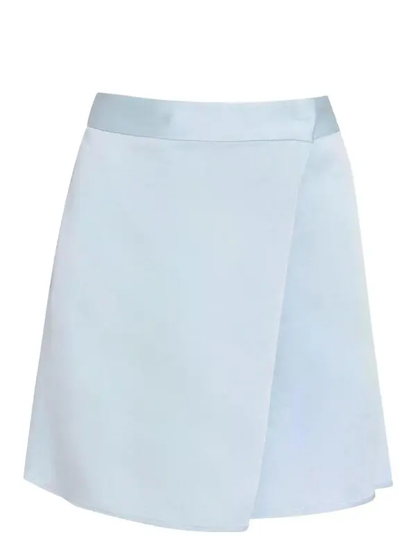 GLORIA COELHO X Isabella Fiorentino Wrap Shorts - Blue