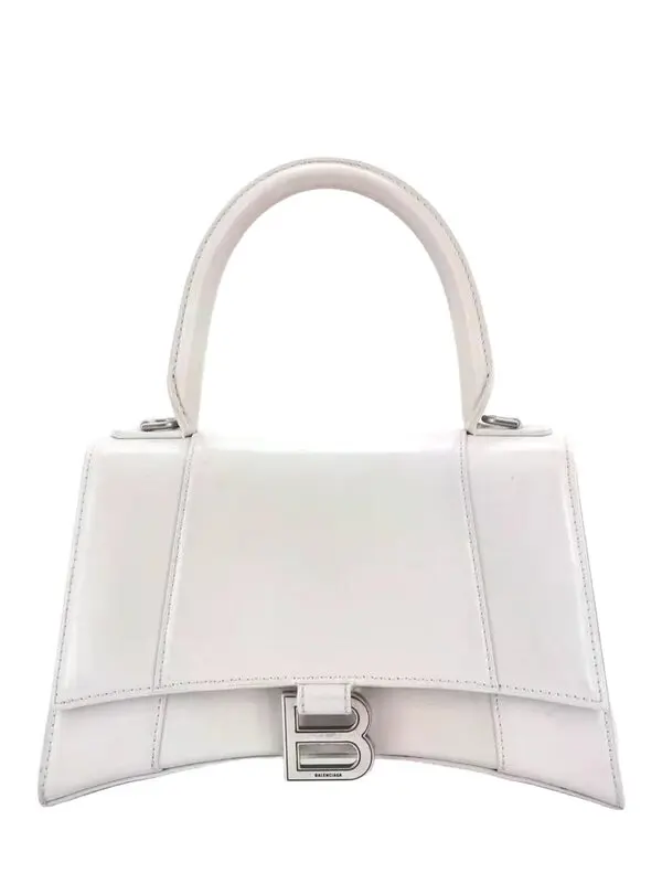 Balenciaga Hourglass Top Handle Satchel - Neutrals