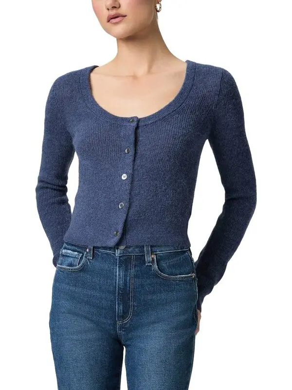 Paige Fortuna Crop Cardigan - Pale Sapphire