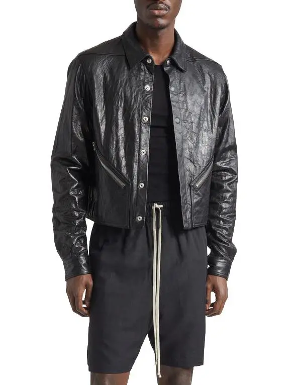 Rick Owens Tour Alice Leather Jacket - Black