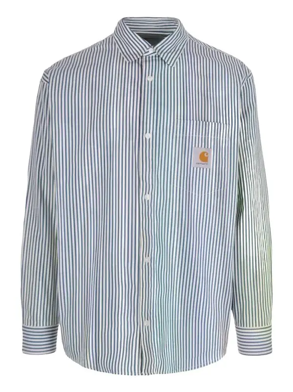Carhartt Work In Progress Striped Shirt - Blue