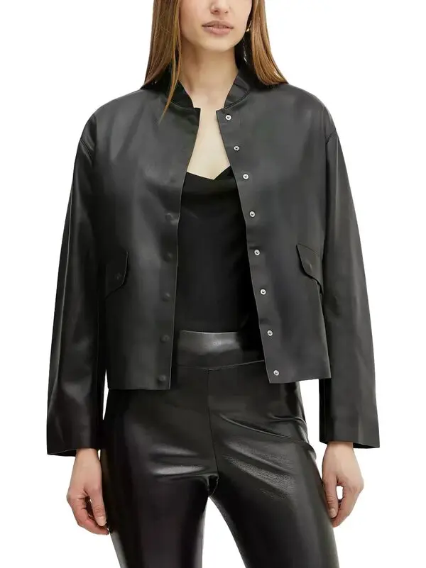 FRACOMINA Buttoned Cropped Jacket - Black