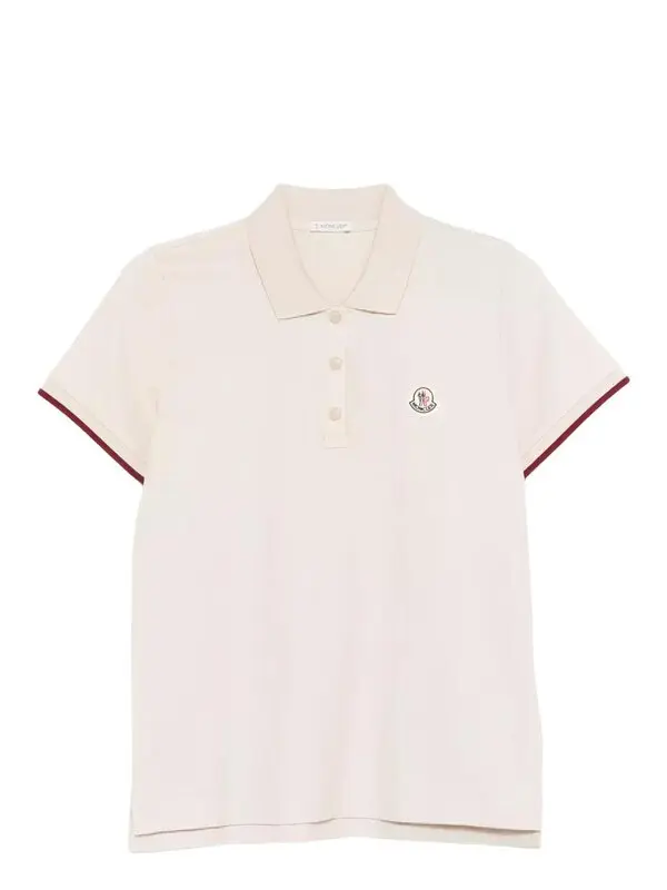 Moncler Short-sleeve Polo Shirt - Neutrals