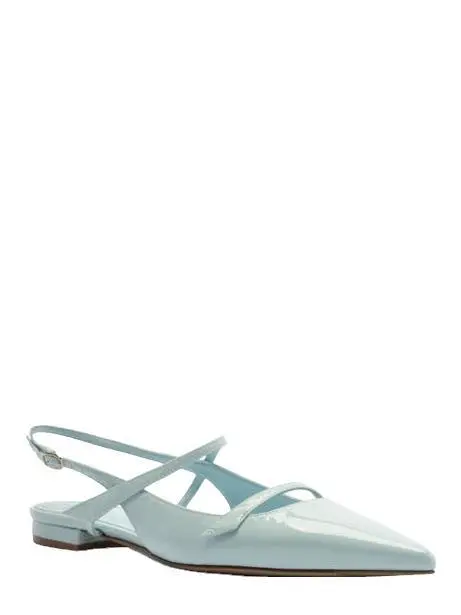 ALEXANDRE BIRMAN Tita Pointed-toe Slingback Flat - Dust Blue