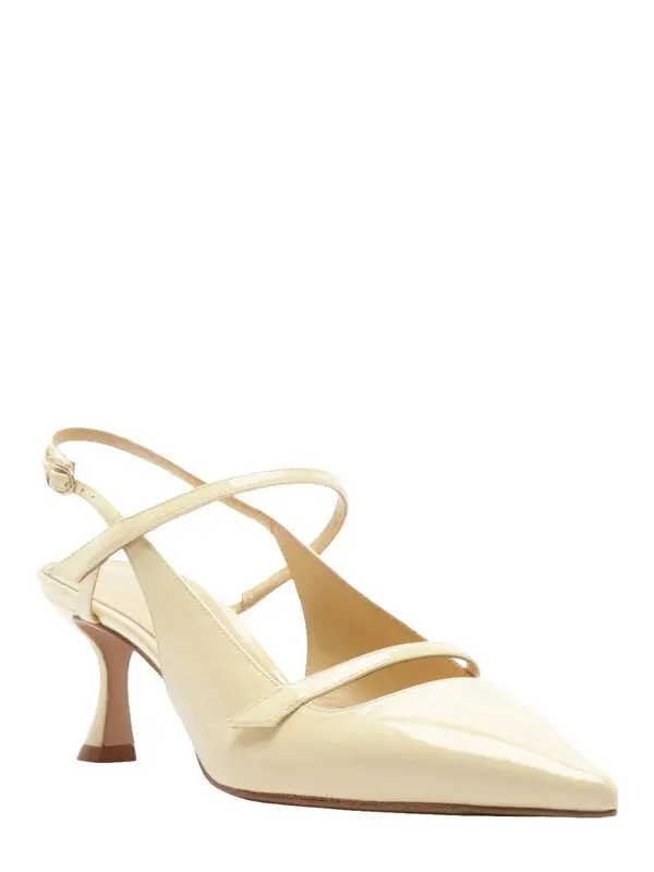 ALEXANDRE BIRMAN Tita Pointed Toe Slingback Pump - Creamy