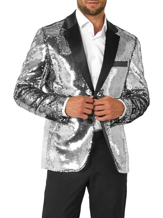Opposuits Sequin Dinner Jacket - Silver