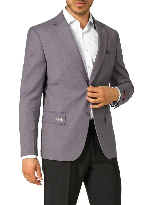 Opposuits Slim Fit Stretch Sport Coat - Grey