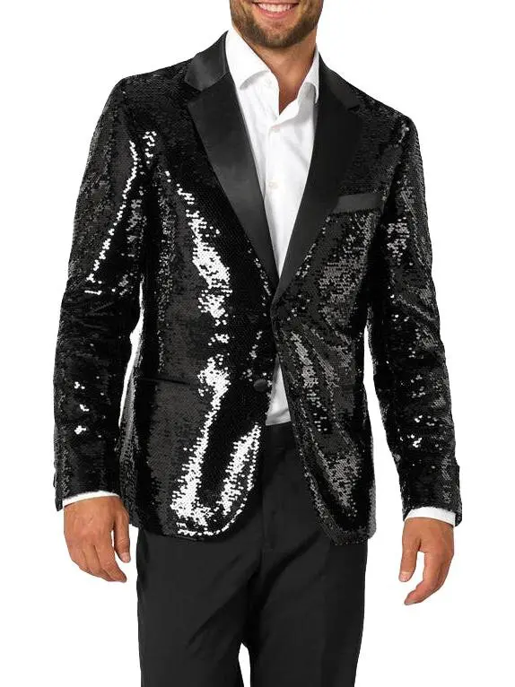 Opposuits Sequin Embellished Dinner Jacket - Black