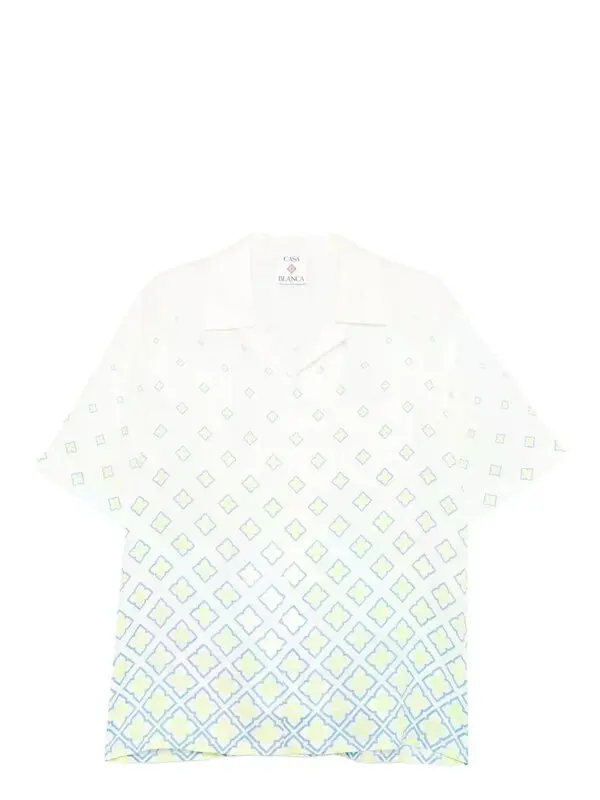 Casablanca Monogram Short-sleeve Shirt - White