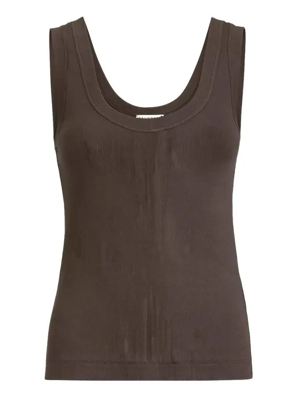 Brunello Cucinelli Ribbed Top - Brown