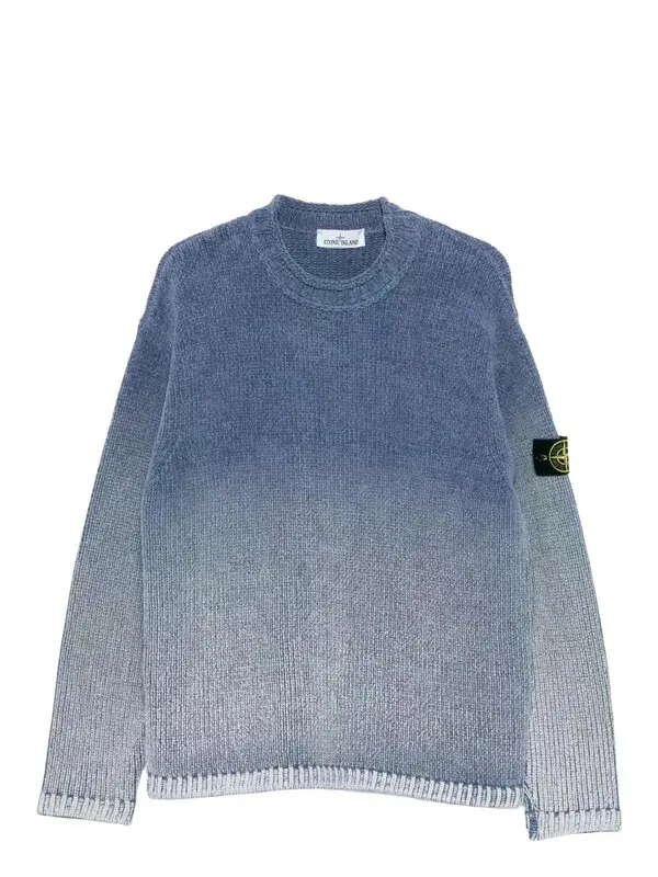 Stone Island Ombre-effect Crew-neck Sweater - Blue