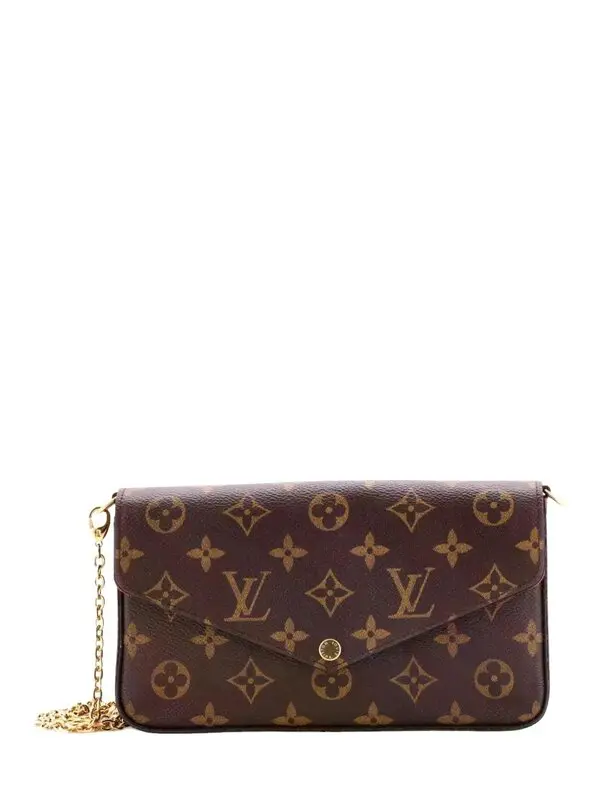 LOUIS VUITTON Felicie Pochette Monogram Canvas - Brown