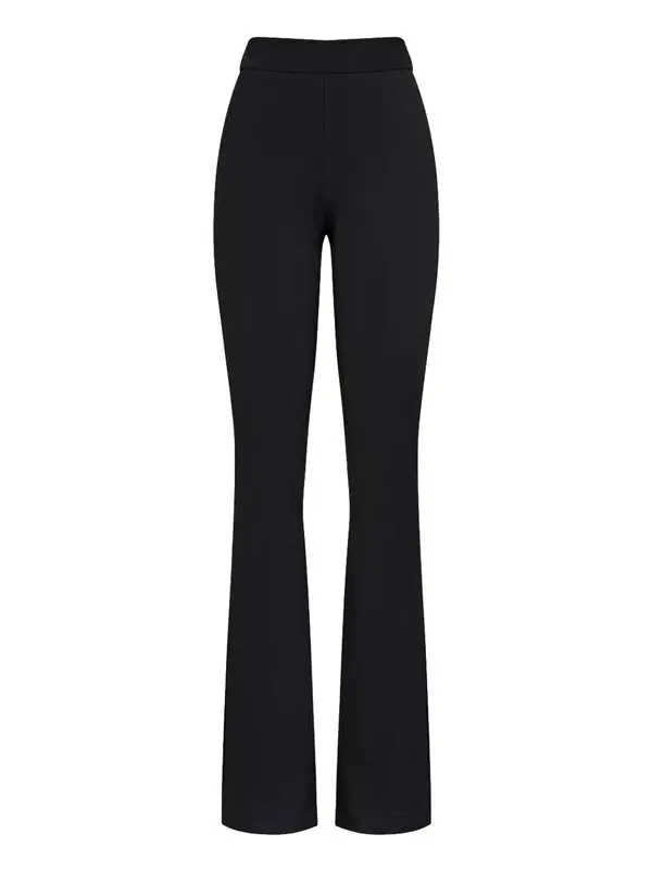 GLORIA COELHO Flared Trousers - Black