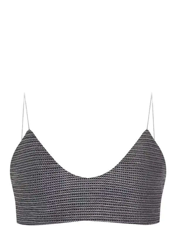 GLORIA COELHO Chain-strap Top - Silver