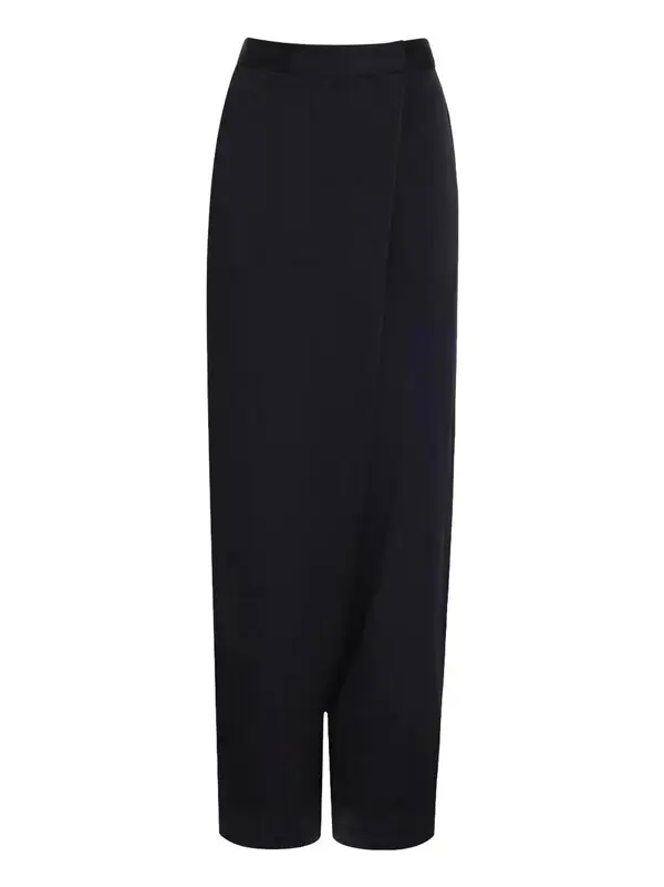 GLORIA COELHO Overlap Trousers - Black