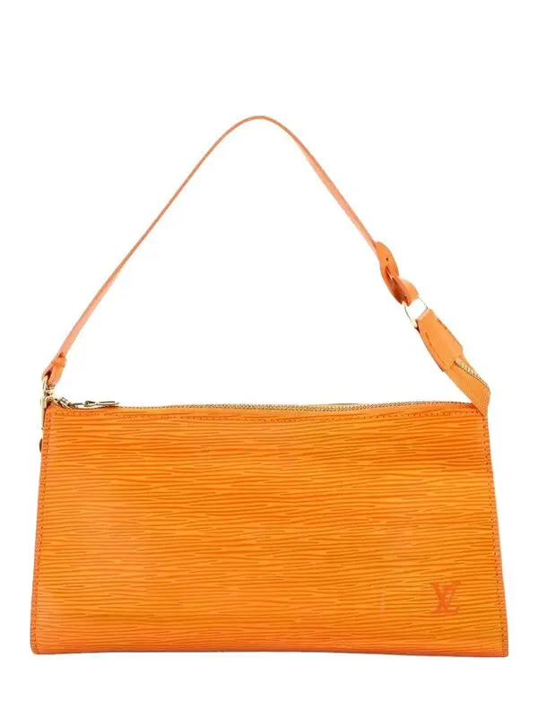 LOUIS VUITTON Pochette Accessoires Epi Leather Clutch - Orange