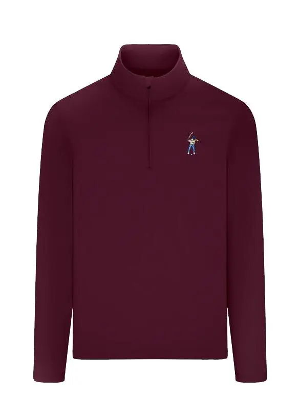 EASTSIDE GOLF Signature Quarter Zip Top - Fig