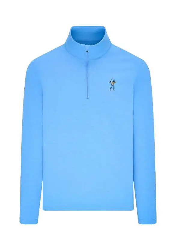 EASTSIDE GOLF Signature Quarter Zip Top - Provence Blue