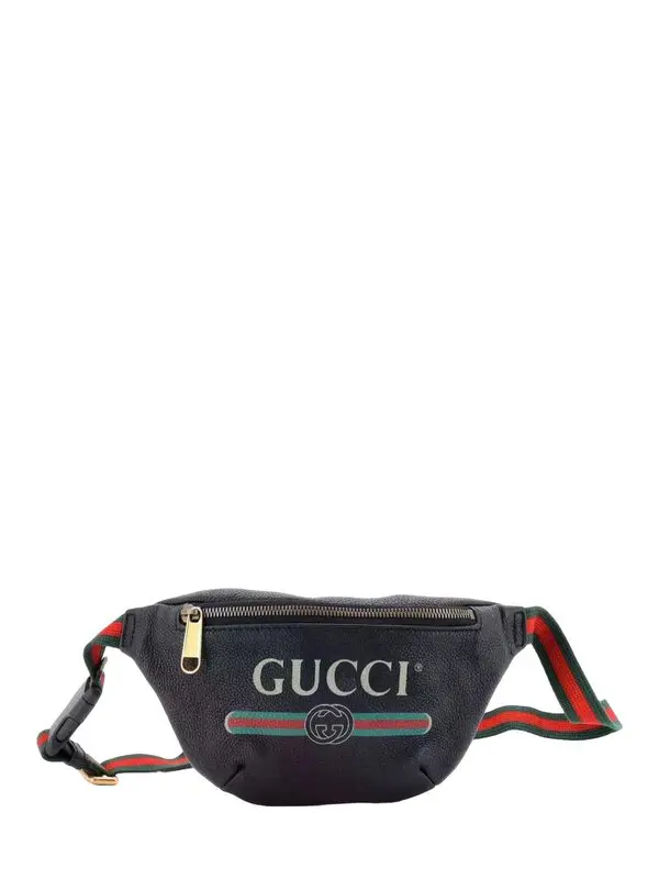 Gucci Leather Belt Bag - Black