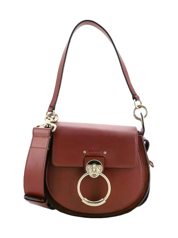 Chloé Tess Small Leather Shoulder Bag - Brown