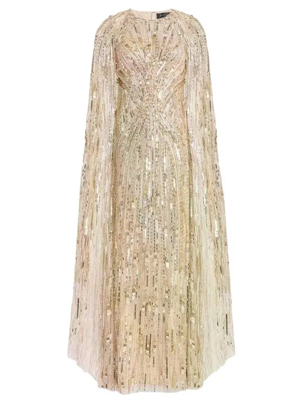 Jenny Packham Elio Sequin-embellished Maxi Dress - Gold