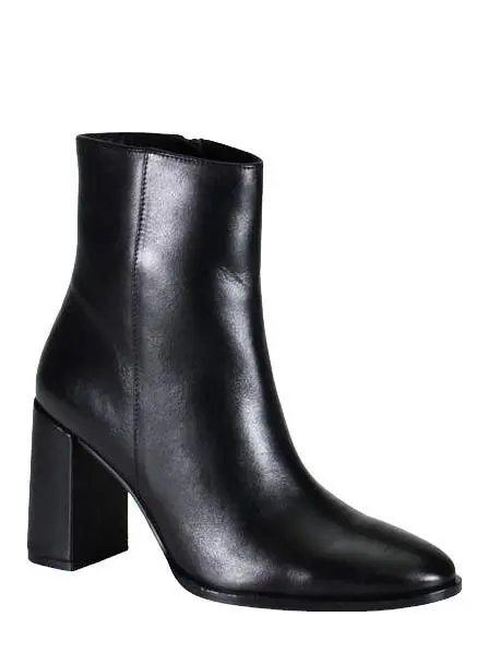 DIBA TRUE Leather Ankle Bootie - Black