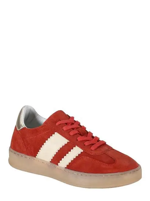 DIBA TRUE Jon Qwill Lace-up Suede Sneaker - Red/platino