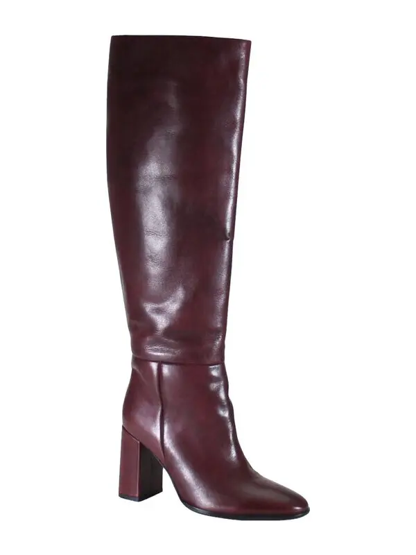 DIBA TRUE Suede Stove Pipe Tall Boot - Bordo