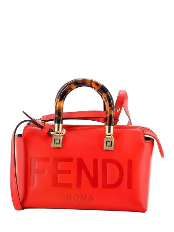 Fendi Logo The Way Top Handle Mini Bag - Red