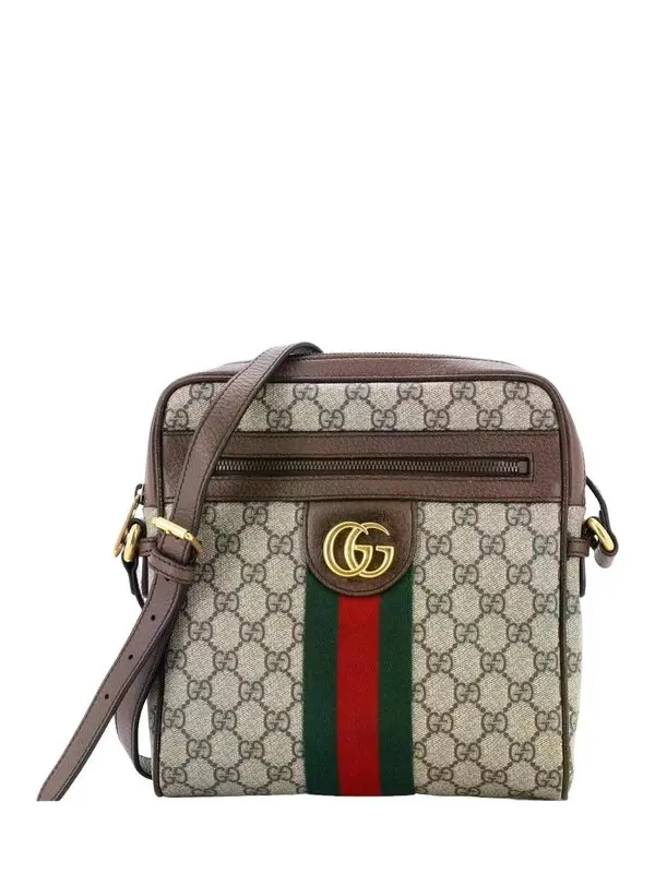 Gucci Ophidia Gg Coated Canvas Small Messenger Bag - Brown