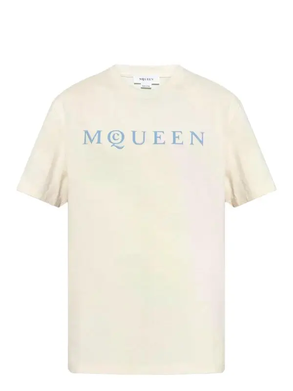 Alexander McQueen Logo-print T-shirt - Neutrals