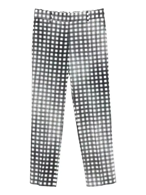 Ermanno Scervino Gingham Trousers - Black